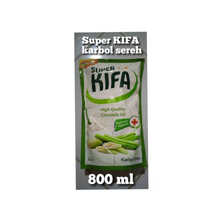 SUPER KIFA karbol sereh 800ml pembersih lantai High Quality citronela ...