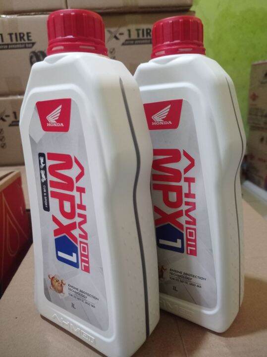 oli AHM MPX 1 liter cocok untuk motor bebek Honda Yamaha sujuki | Lazada Indonesia