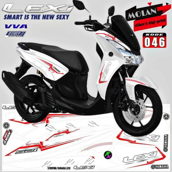 Decal Sticker Striping Variasi Yamaha LEXI 125 | Decal Lexi | Striping ...