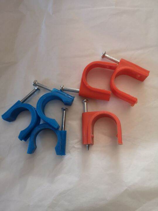 pvc clamp available color orange and blue sold per pack | Lazada PH
