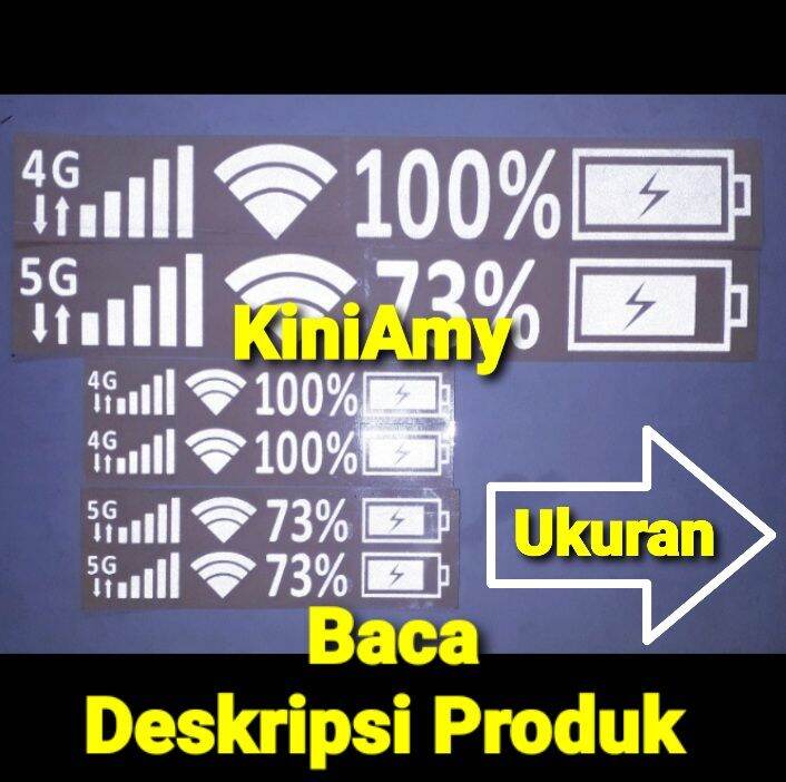 Cutting Sticker Logo Sinyal HP Wi Fi (Reflektif) | Indikator Sinyal ...