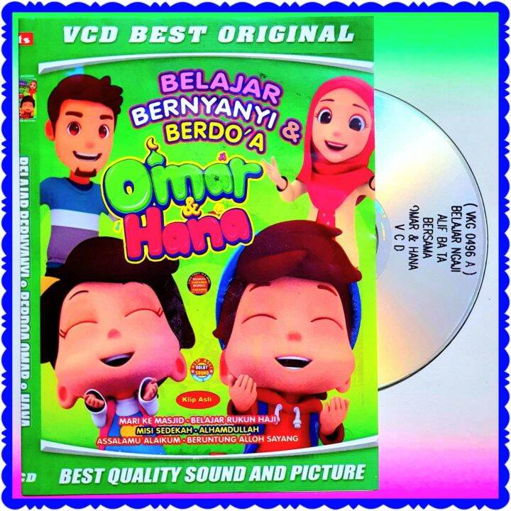 KASET VCD OMAR HANA BELAJAR BERNYANYI DAN BERDOA-KASET DVD KARTUN OMAR HANA-DVD OMAR HANA-LAGU ...