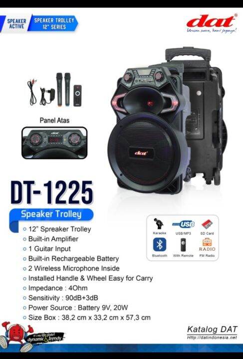 speaker bluetooth dat DT 1225 | Lazada Indonesia