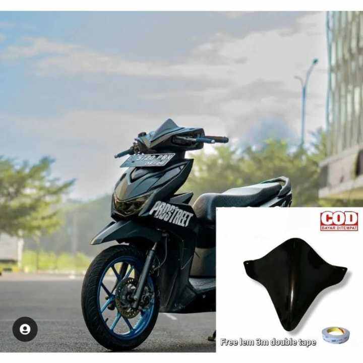visor variasi pnp Honda beat new ESP beat deluxe bahan akrilik plus lem ...