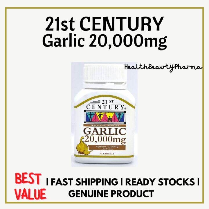 21st Century Garlic 20,000mg 30 tablets | Lazada
