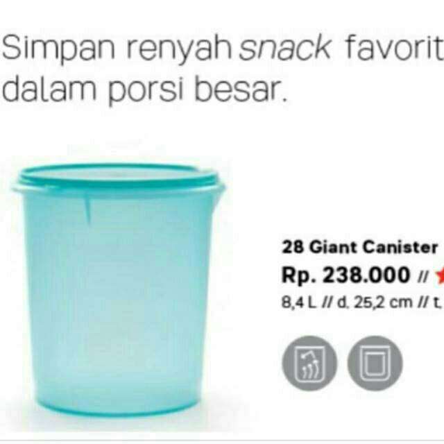 tupperware giant canister toples kerupuk besar kapasitas 8,4liter harga ...
