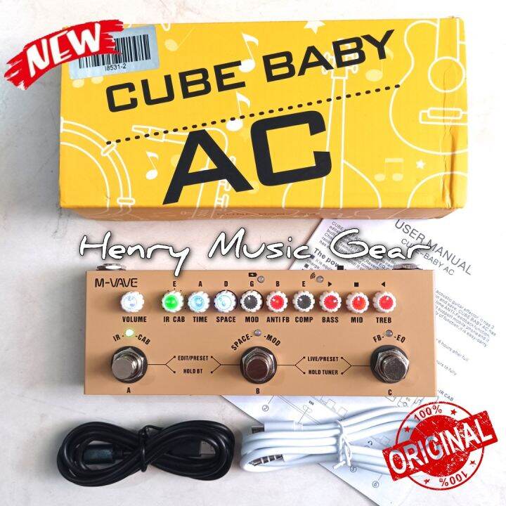 M-Vave Cube Baby AC Multi Effects for Acoustic Guitar NEW | Lazada Indonesia