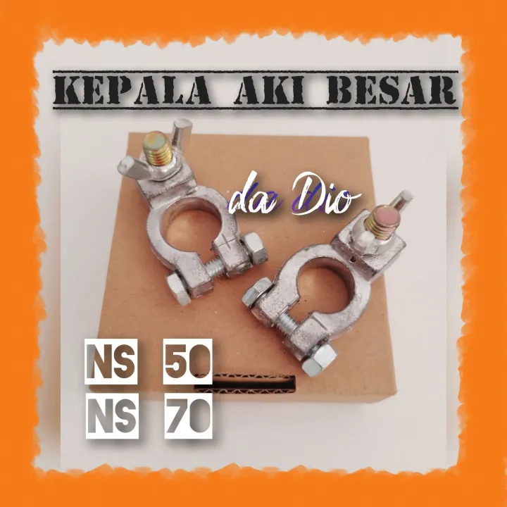 KEPALA AKI BESAR TERMINAL AKI MOBIL TIMAH | Lazada Indonesia