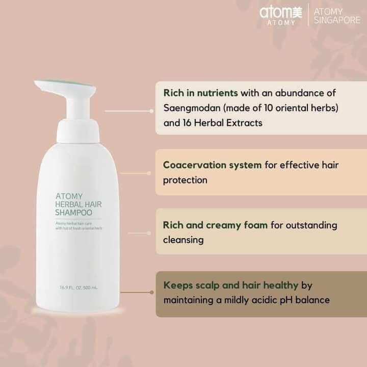 AtomY Herbal Shampoo 500ML | Lazada PH