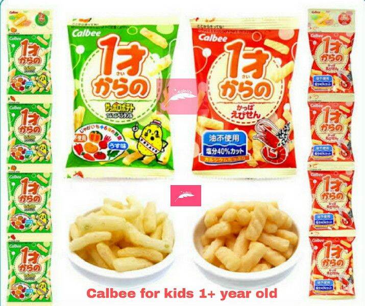 Calbee Potato for Kids 1+ year old คาลบี้ ขนมสำหรับเด็ก 1 ขวบขึ้นไป มันฝรั่งแท่งจากญี่ปุ่น (ยก ...