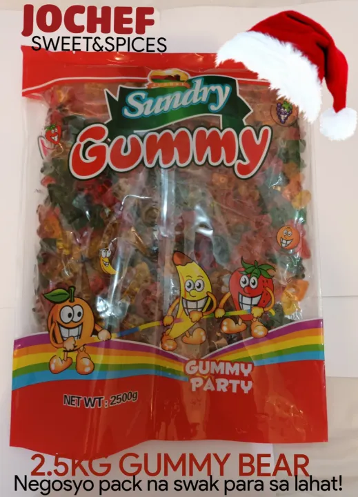 2.5KG GUMMY BEAR Negosyo pack Gummy sweet candies and kutkutin direct ...