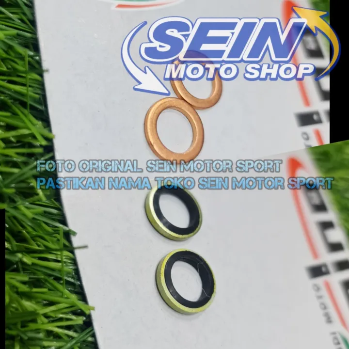 Seal Ring Karet Selang Rem Banjo Domino 10m 14 baut anti bocor Cnc ...