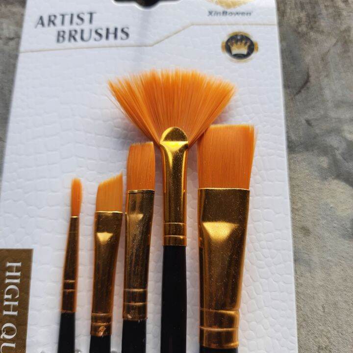 kuas lukis brush set paket cuas kreatif melulis kerajinan kuas ...