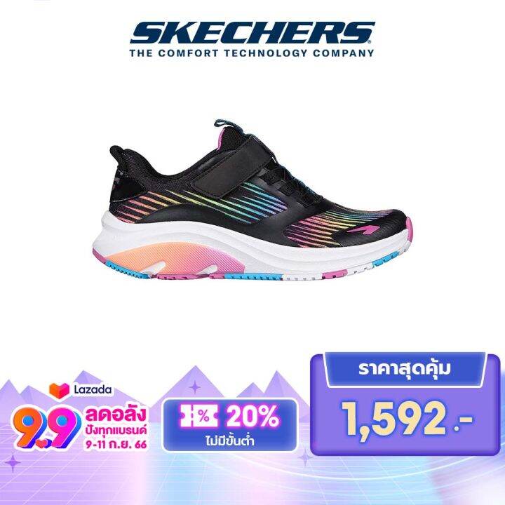 Skechers สเก็ตเชอร์ส รองเท้าเด็กผู้หญิง Girls Elite Sport Tempo Shoes - 303660L-BKMT Lightweight ...