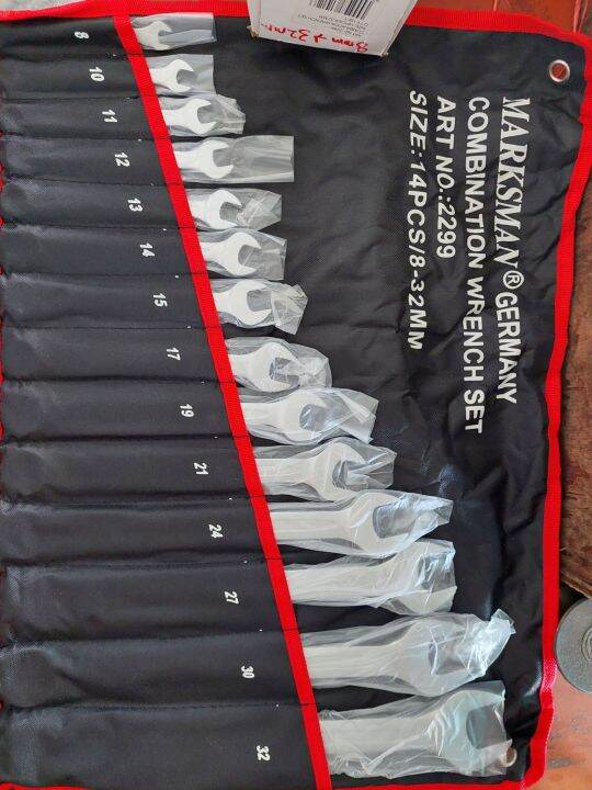 COMBINATION SPANNER SET 14PCS 8-32MM | Lazada