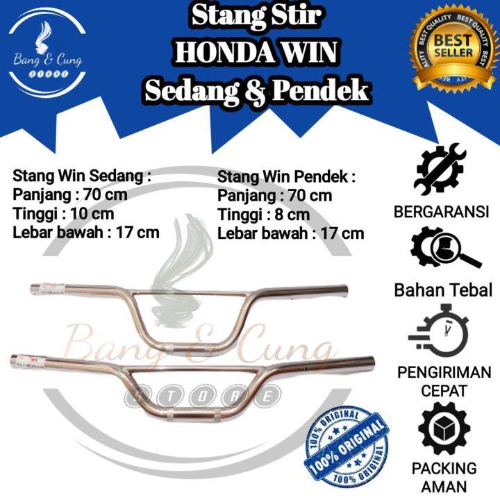 B&C - Stang Setang Honda Win 100 Ukuran Sedang dan Pendek model ...