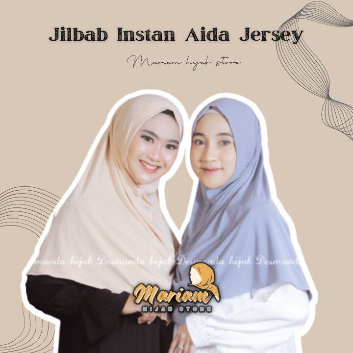kerudung instan/jilbab instan aida jersey desmonda hijab | mariam hijab store | Lazada Indonesia
