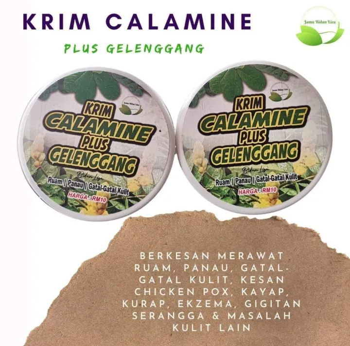 Krim Calamine Plus Daun Gelenggang (RM10) Panau / Gatal-Gatal Kulit ...