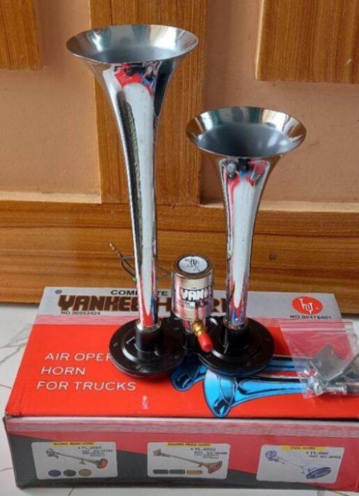 Yankee Air Horn 2 Trumpet YH-210 12V/24V Only Fit for Bus,Truck,Jeep Loud and Clear Air Horn ...