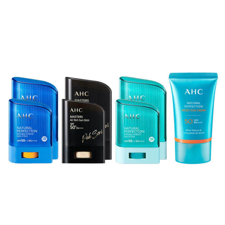 Ready stock AHC Natural Perfection Double Shield Masters Air Rich Sun Stick SPF50+ PA++++ 14g ...