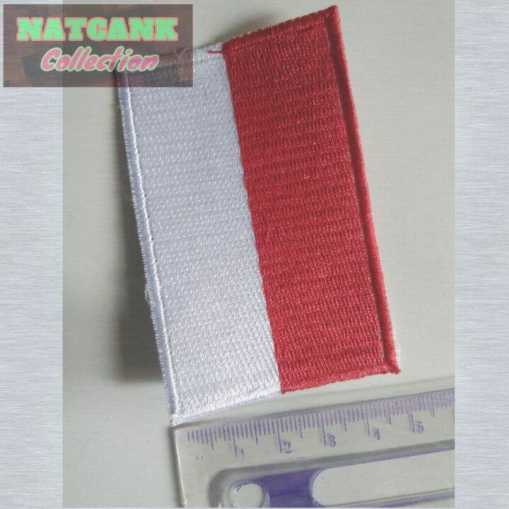 EMBLEM BORDIR BENDERA MERAH PUTIH | Lazada Indonesia