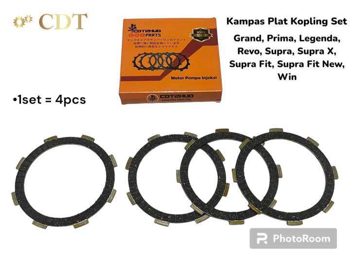 KAMPAS PLAT/PELAT KOPLING/KAIN KLOS SET GN5 / GRAND/ SUPRA (4 pcs) KAMPAS PELAT KOPLING GN5 ...