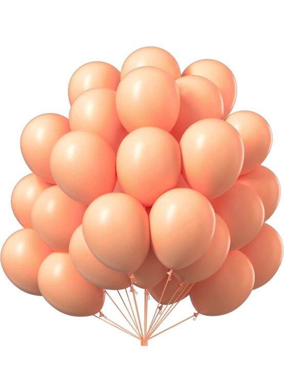 100 Pieces Latex Balloon Retro Light Peach | Lazada PH