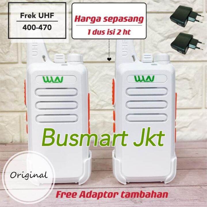 HT Wlan / Wln Putih Plus Carger Tambahan 1 Dus Isi 2 Pcs | Lazada Indonesia