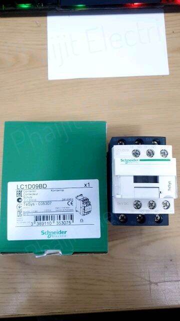 LC1D09BD-Schneider Electric-แมกเนติก-LC1D,3Poles,คอยล์ 24VDC,9A,4kW,1NO ...