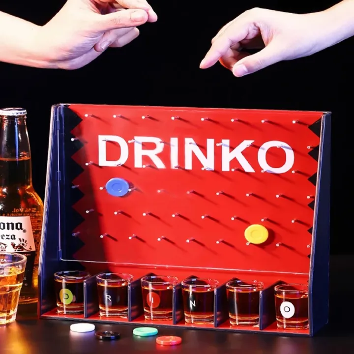 🔥พร้อมส่ง🥃 DRINKO เกมส์ดื่มเหล้า เกมส์งานปาร์ตี้ ของเล่นดื่มเหล้า แก้ว ...