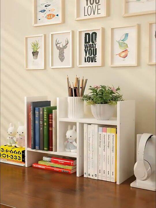Multipurpose Table Top Book Rack Portable Office Table Book Shelf ...