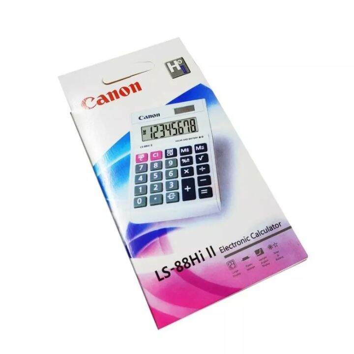 Canon Electronic Calculator LS-88Hi 8 Digits Solar Battery | Lazada