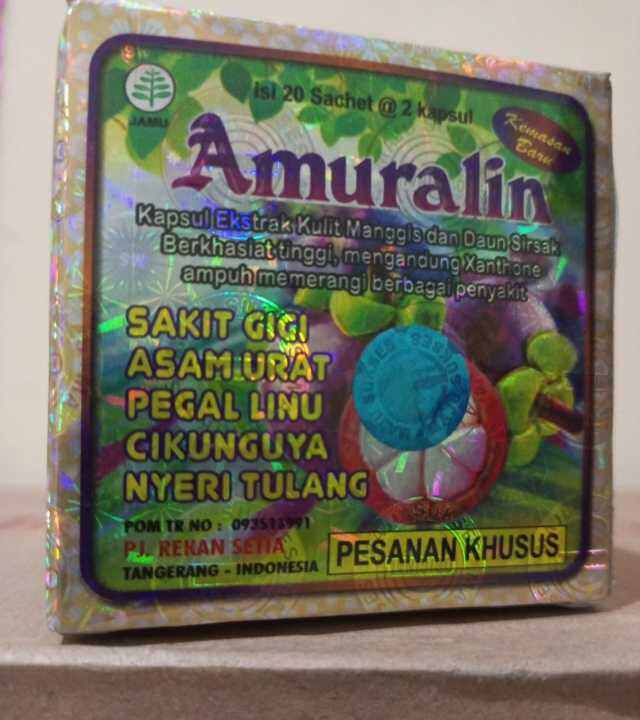 obat tradisional AMURALIN herbal alami dan original 10 sachet 4 kapsul ...