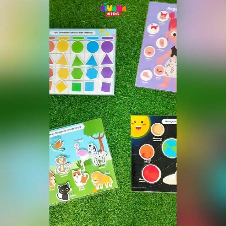 Zivana Kids - Busy Page Mainan Montessori Edukasi Board Game Anak ...