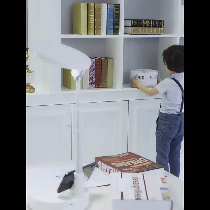 Camping USB Fan Table Floor Folding Shrinking Fan Air Circulation Fan ...