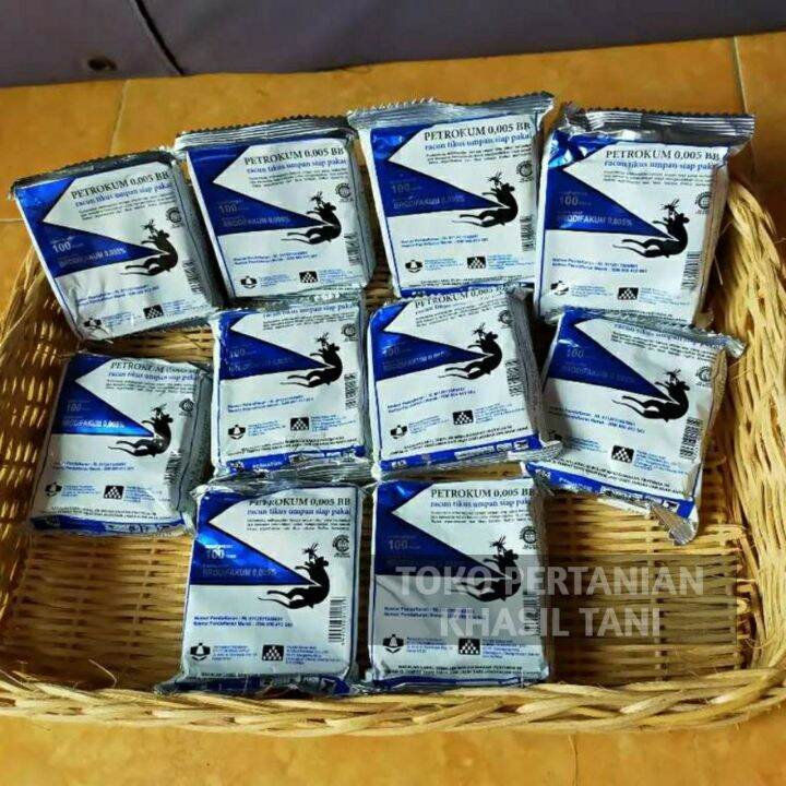 Racun Tikus / Rodentisida PETROKUM 0,005 BB Berat Bersih 100 g ( model ...