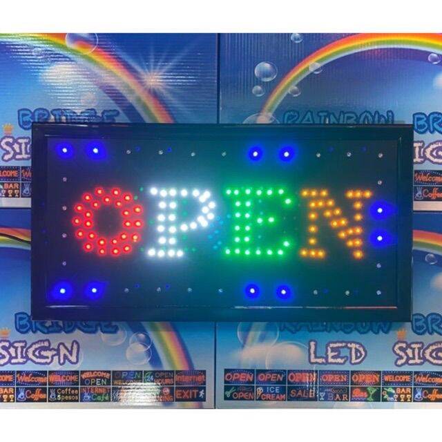 OPEN 4COLORS - RAINBOW BRIDGE LED SIGNAGE (New-Small-Large) #SIZE ...