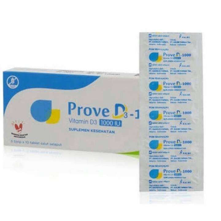 Prove D 3 1000 iu 1 strip 10 tablet | Lazada Indonesia