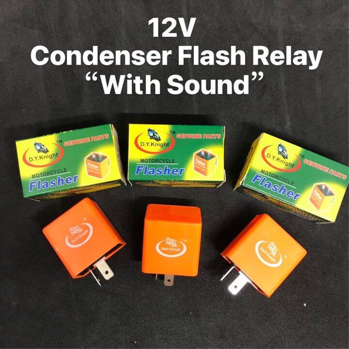 12V LED Signal Condenser Flasher Relay Kondenser Isyarat LED-WITH SOUND ...