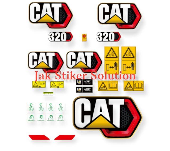 Stiker Cat 320 Sticker Alat Berat Excavator | Lazada Indonesia