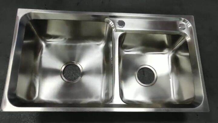 sink stainless for kitchen sink 75×40cm lababo double slot tichened ...