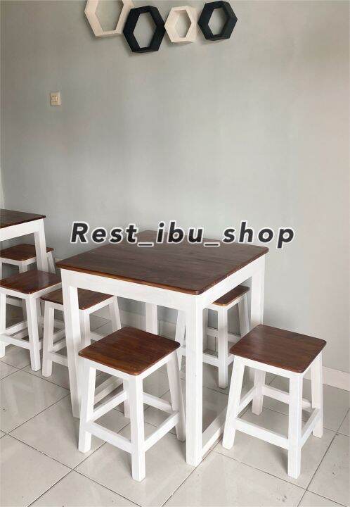 Meja kafe meja warkop meja makan kursi4 | Lazada Indonesia