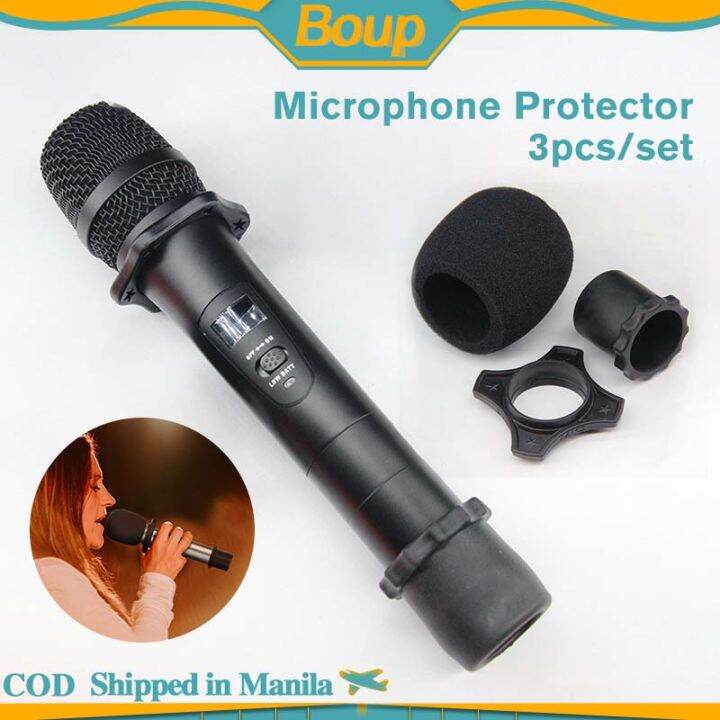 3Pcs/Set Mic Protector Handheld Microphone Protection Mic Foam Cover ...