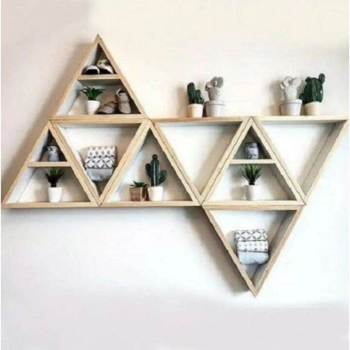 rak dinding segitiga unik | Lazada Indonesia
