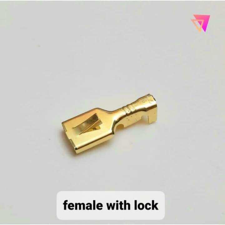 female terminal horn socket connector 6.3mm ( 1pc) | Lazada PH