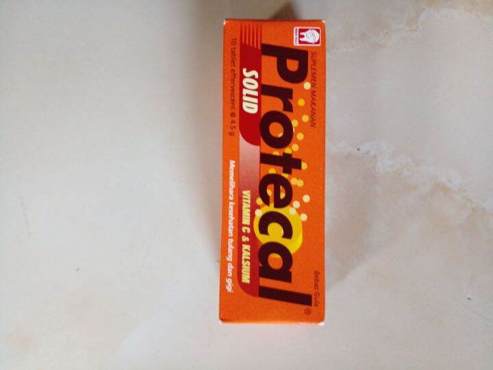 Protecal solid suplement makanan vitamin c dan kalsium mirip cdr ...
