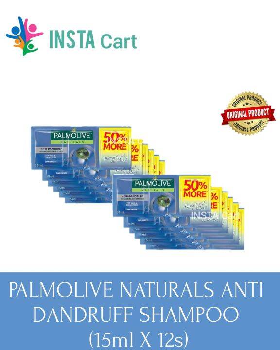 PALMOLIVE NATURALS ANTI DANDRUFF SHAMPOO (15ml X 12s) SACHET | Lazada PH