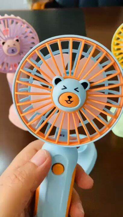 Kipas Angin Mini Portable HK59-3 Kipas Angin Genggam Karakter Lucu ...