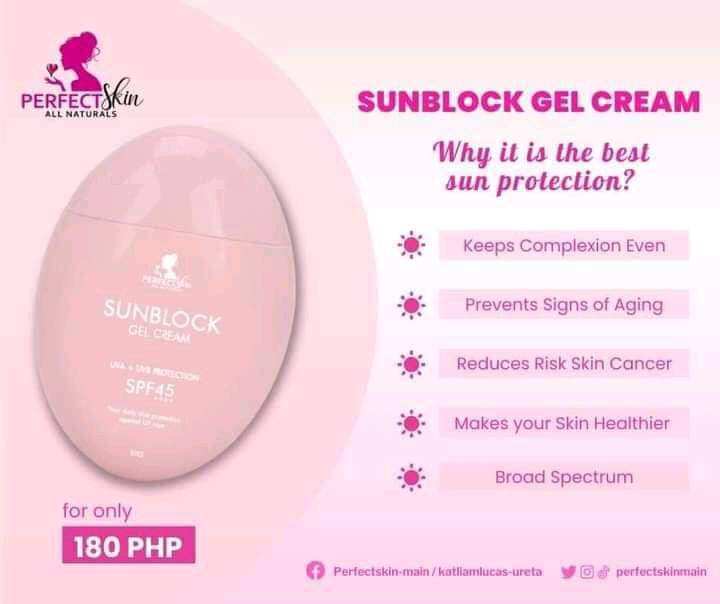 PERFECT SKIN SUNBLOCK CREAM 50g | Lazada PH