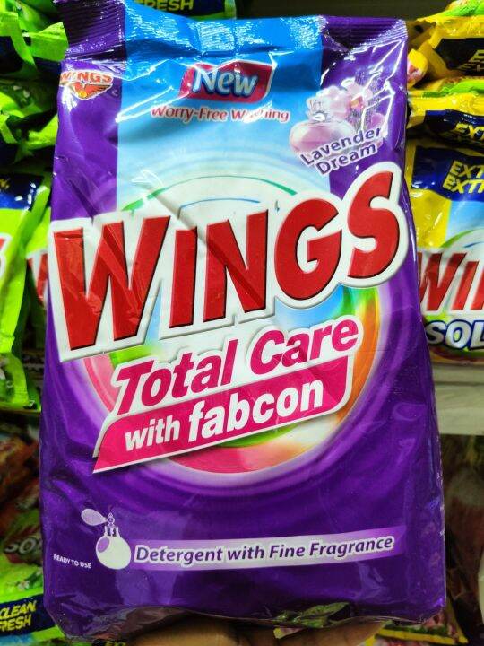Wings Total Care With Fabcon Laundry Detergent Powder with Fragrance 1.1kg | Lazada PH